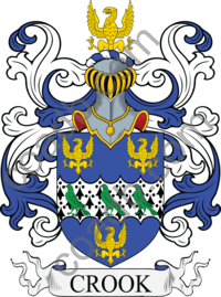 Crook Family Crest, Coat of Arms and Name History