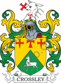 Crossley Family Crest, Coat of Arms and Name History
