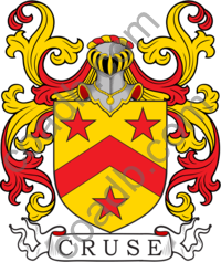 Cruse Family Crest, Coat of Arms and Name History