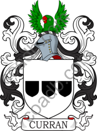 Curran Family Crest, Coat of Arms and Name History