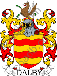 Dalby Family Crest, Coat of Arms and Name History