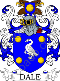 Dale Family Crest, Coat of Arms and Name History