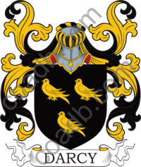 Darcy Family Crest, Coat of Arms and Name History