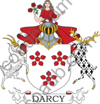 Darcy Family Crest, Coat of Arms and Name History