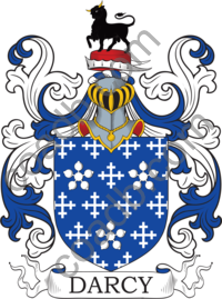 Darcy Family Crest, Coat of Arms and Name History