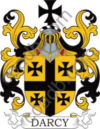 Darcy Family Crest, Coat of Arms and Name History