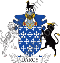 Darcy Family Crest, Coat of Arms and Name History
