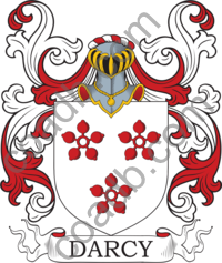Darcy Family Crest, Coat of Arms and Name History
