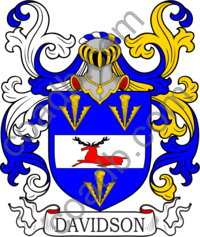 Davidson Family Crest, Coat of Arms and Name History