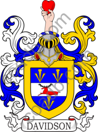 Davidson Family Crest, Coat of Arms and Name History