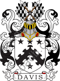 Davis Family Crest, Coat of Arms and Name History