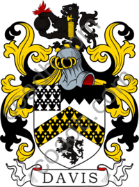 Davis Family Crest, Coat of Arms and Name History