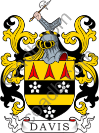 Davis Family Crest, Coat of Arms and Name History