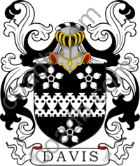 Davis Family Crest, Coat of Arms and Name History
