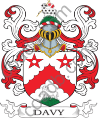 Davy Family Crest, Coat of Arms and Name History