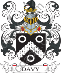 Davy Family Crest, Coat of Arms and Name History
