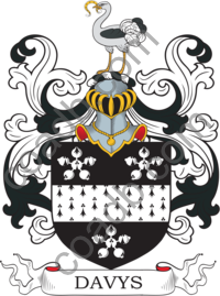 Davys Family Crest, Coat of Arms and Name History