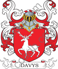 Davys Family Crest, Coat of Arms and Name History