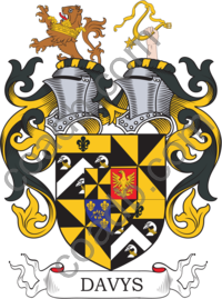 Davys Family Crest, Coat of Arms and Name History