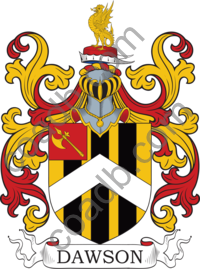 Dawson Family Crest, Coat of Arms and Name History