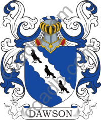Dawson Family Crest, Coat of Arms and Name History