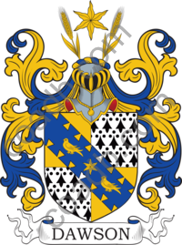Dawson Family Crest, Coat of Arms and Name History
