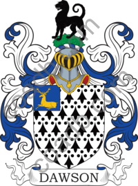 Dawson Family Crest, Coat of Arms and Name History