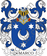 Demarco Family Crest, Coat of Arms and Name History