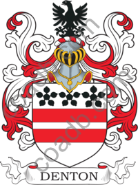 Denton Family Crest, Coat of Arms and Name History