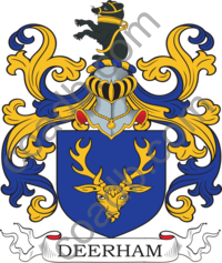 Derham Family Crest, Coat of Arms and Name History