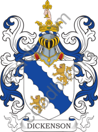 Dickinson Family Crest, Coat of Arms and Name History