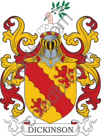 Dickinson Family Crest, Coat of Arms and Name History