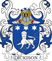 Dickinson Family Crest, Coat of Arms and Name History
