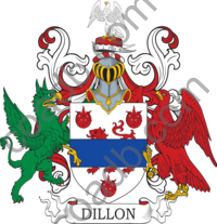 Dillon Family Crest, Coat of Arms and Name History