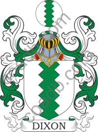 Dixon Family Crest, Coat of Arms and Name History