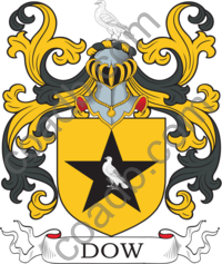 Dow Family Crest, Coat of Arms and Name History