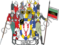 Doyle Family Crest, Coat of Arms and Name History