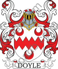 Doyle Family Crest, Coat of Arms and Name History