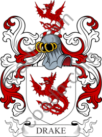 Drake Family Crest, Coat of Arms and Name History