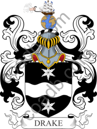 Drake Family Crest, Coat of Arms and Name History