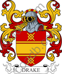Drake Family Crest, Coat of Arms and Name History