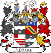 Drake Family Crest, Coat of Arms and Name History