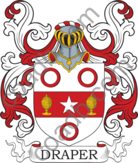 Draper Family Crest, Coat of Arms and Name History