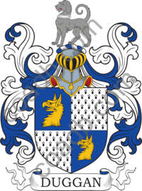 Dugan Family Crest, Coat of Arms and Name History