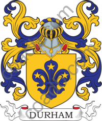 Durham Family Crest, Coat of Arms and Name History
