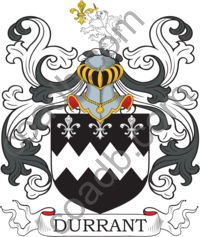 Durrant Family Crest, Coat of Arms and Name History