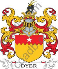 Dyer Family Crest, Coat of Arms and Name History