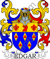 Edgar Family Crest, Coat of Arms and Name History