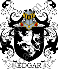 Edgar Family Crest, Coat of Arms and Name History
