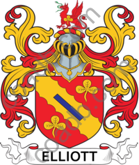 Elliott Family Crest, Coat of Arms and Name History